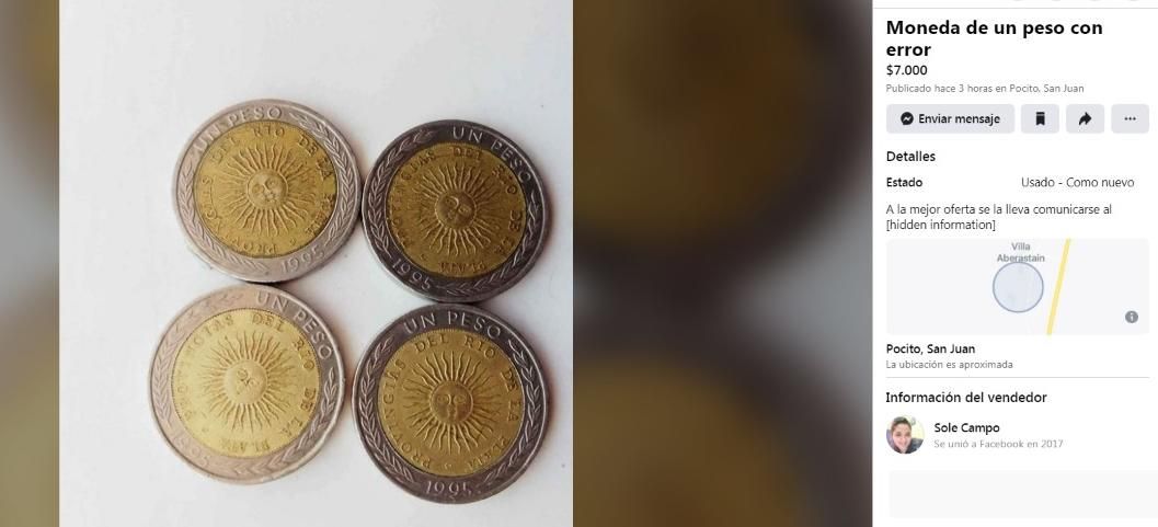 Furor y burlas en San Juan por el supuesto valor de monedas de $1 con ...